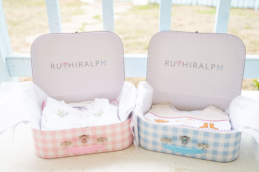 Blue Gingham Keepsake Box | Ruth and Ralph