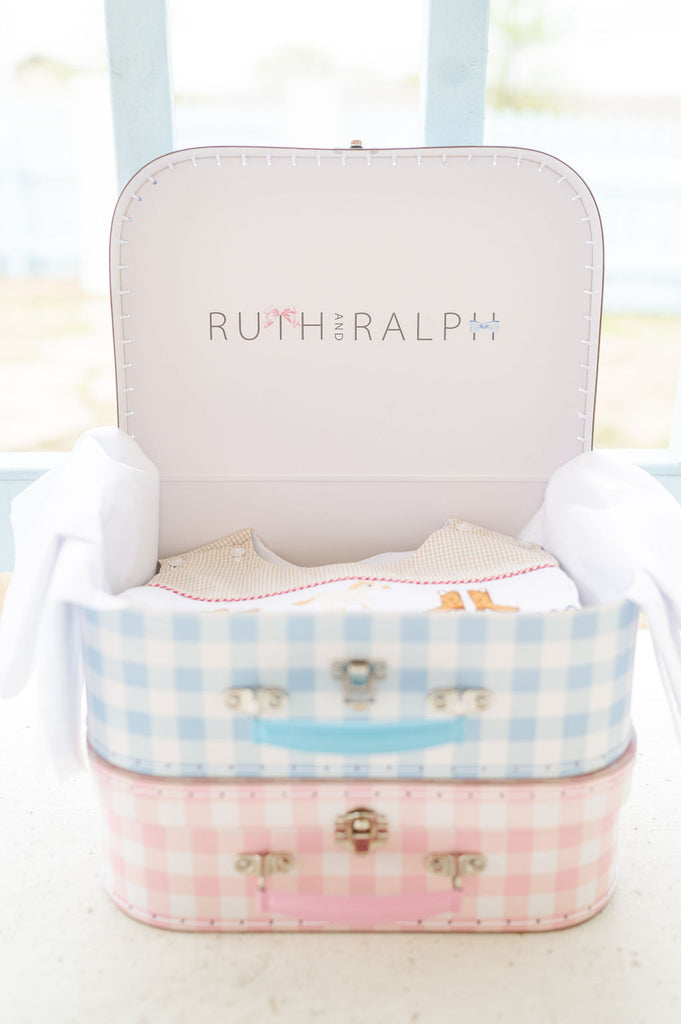 Blue Gingham Keepsake Box | Ruth and Ralph