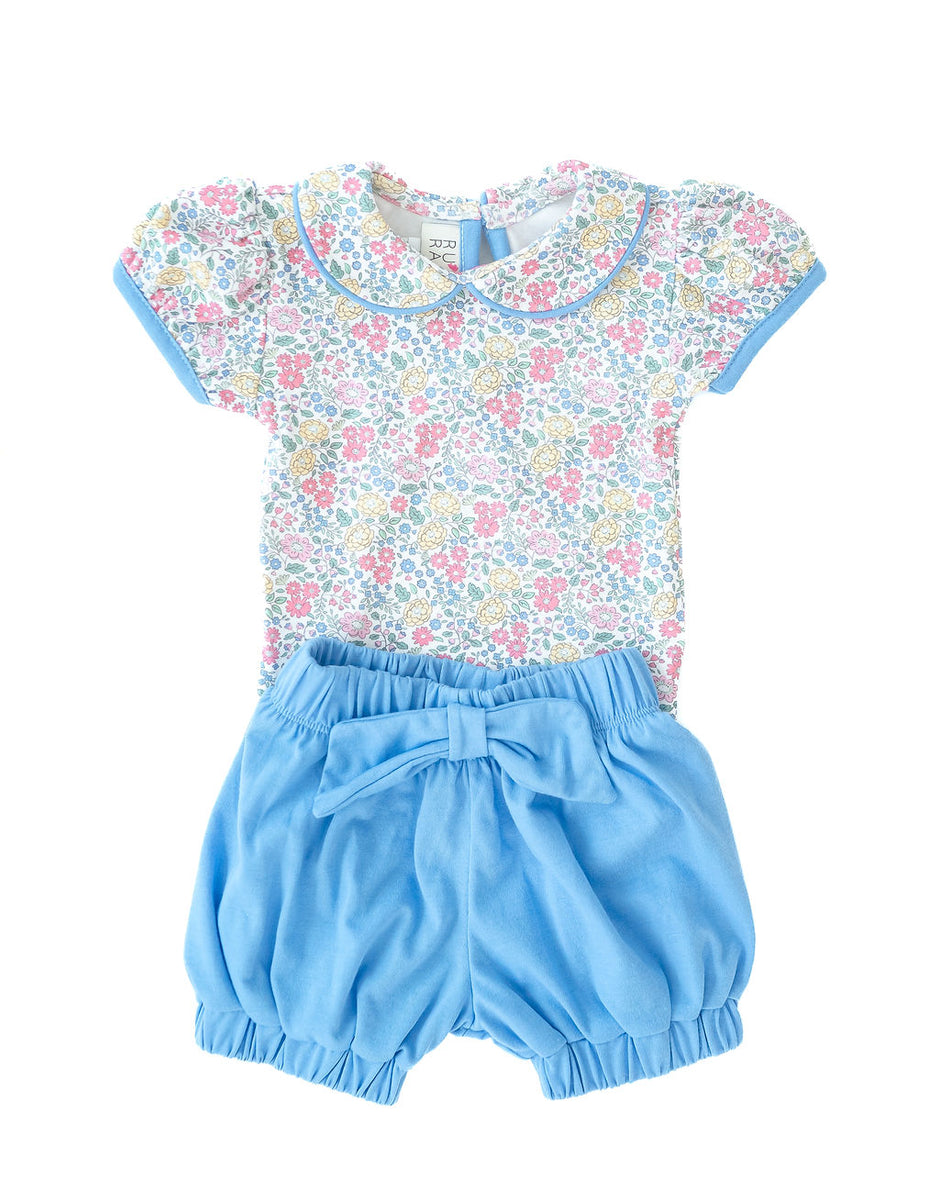 Baby Girl Floral Onesie Play Set I Ruth and Ralph
