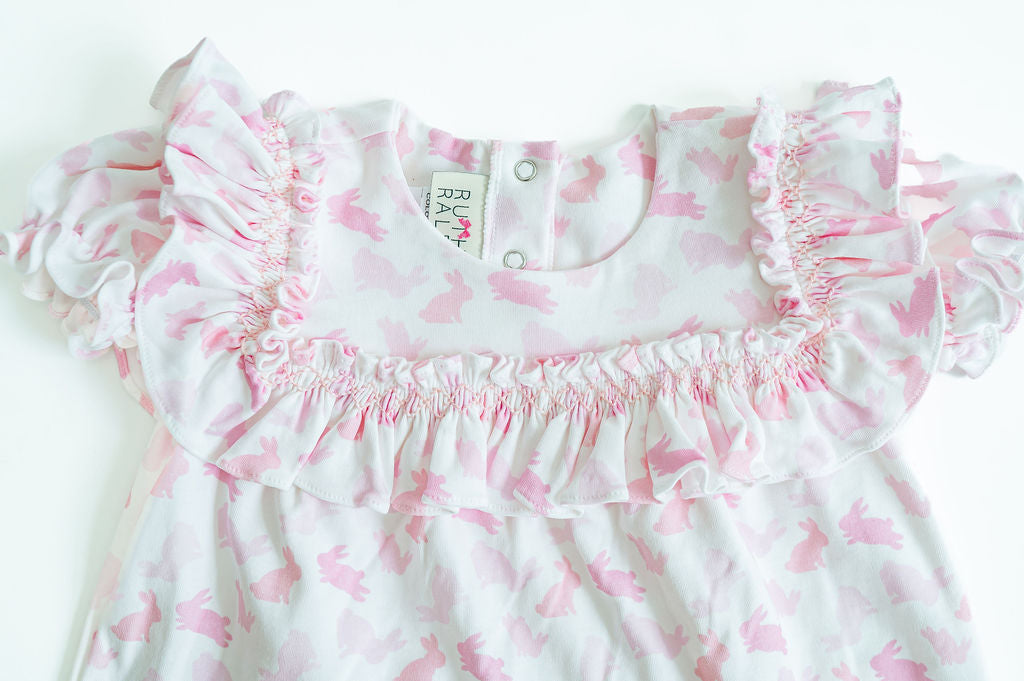 Pink Bunnies Mary Bloomer Set – Ruth and Ralph
