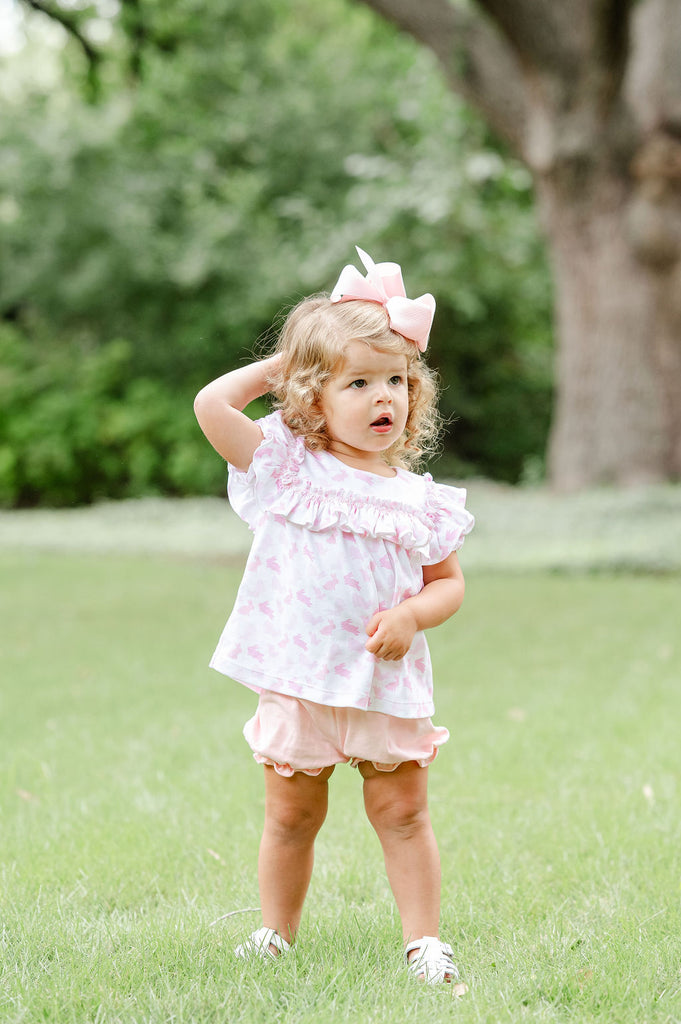 Pink Bunnies Mary Bloomer Set – Ruth and Ralph
